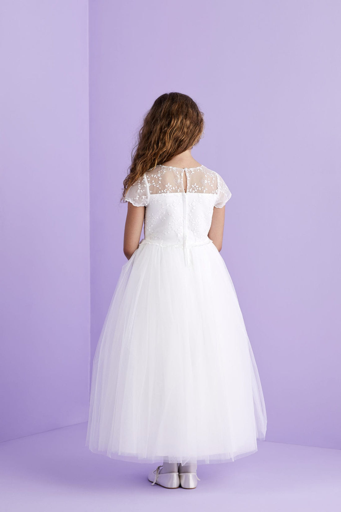 Lydia Ankle Length First Holy Communion Dress – Peridot Occasion wear